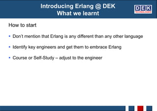 How to introduce erlang into an organization successfully | PPT
