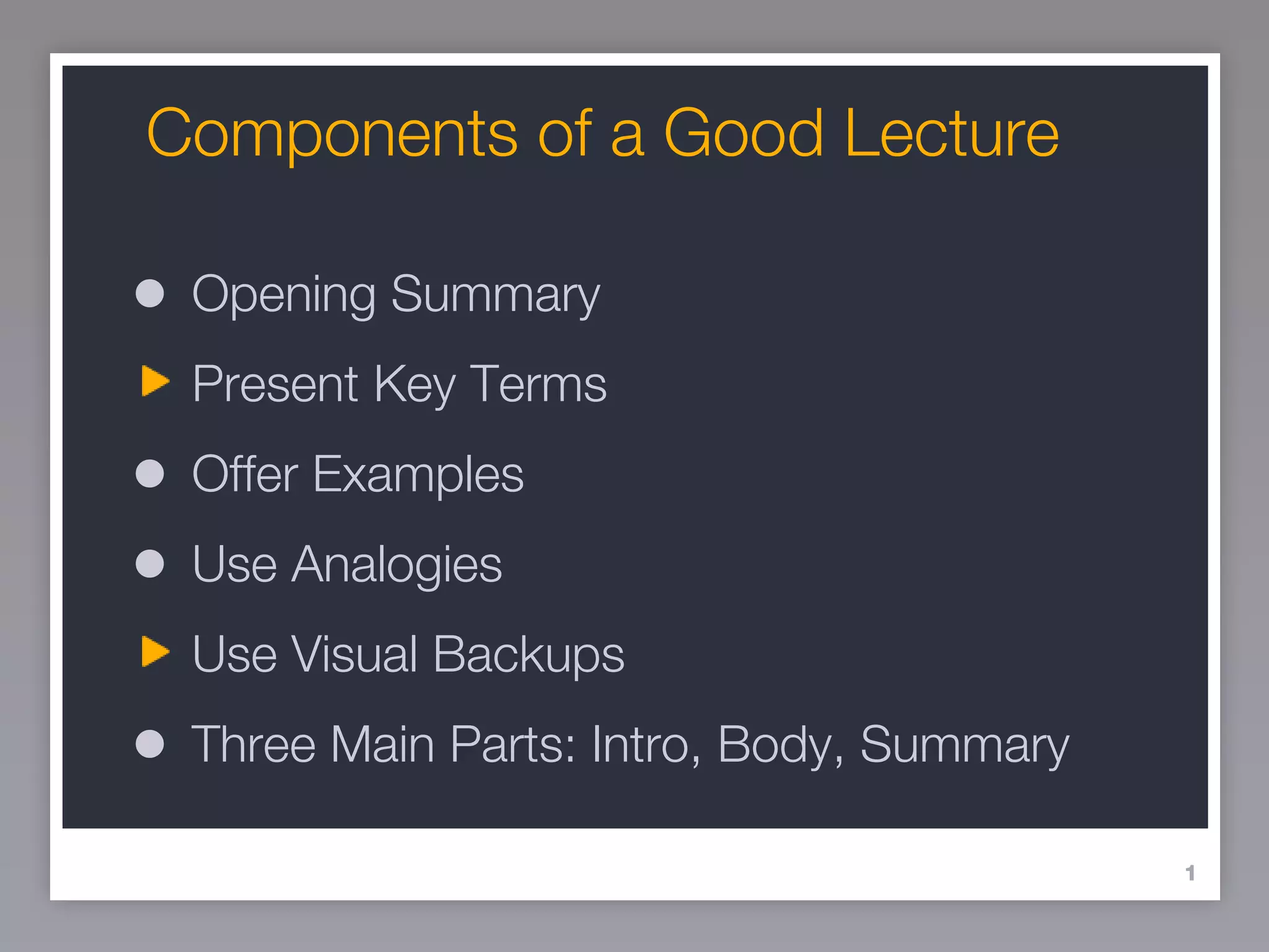 How To Lecture | PPT