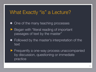 How To Lecture | PPT