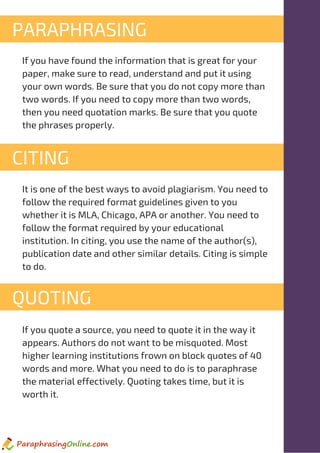 How To Lower Plagiarism on Turnitin By Paraphrasing | PDF