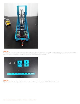 How to Make a Ball Launcher | PDF