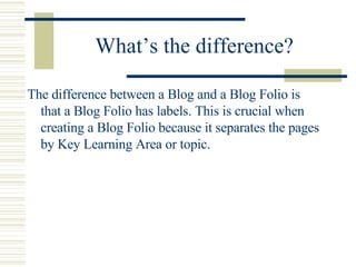 How To Make A Blog Folio | PPT | Internet | Computing