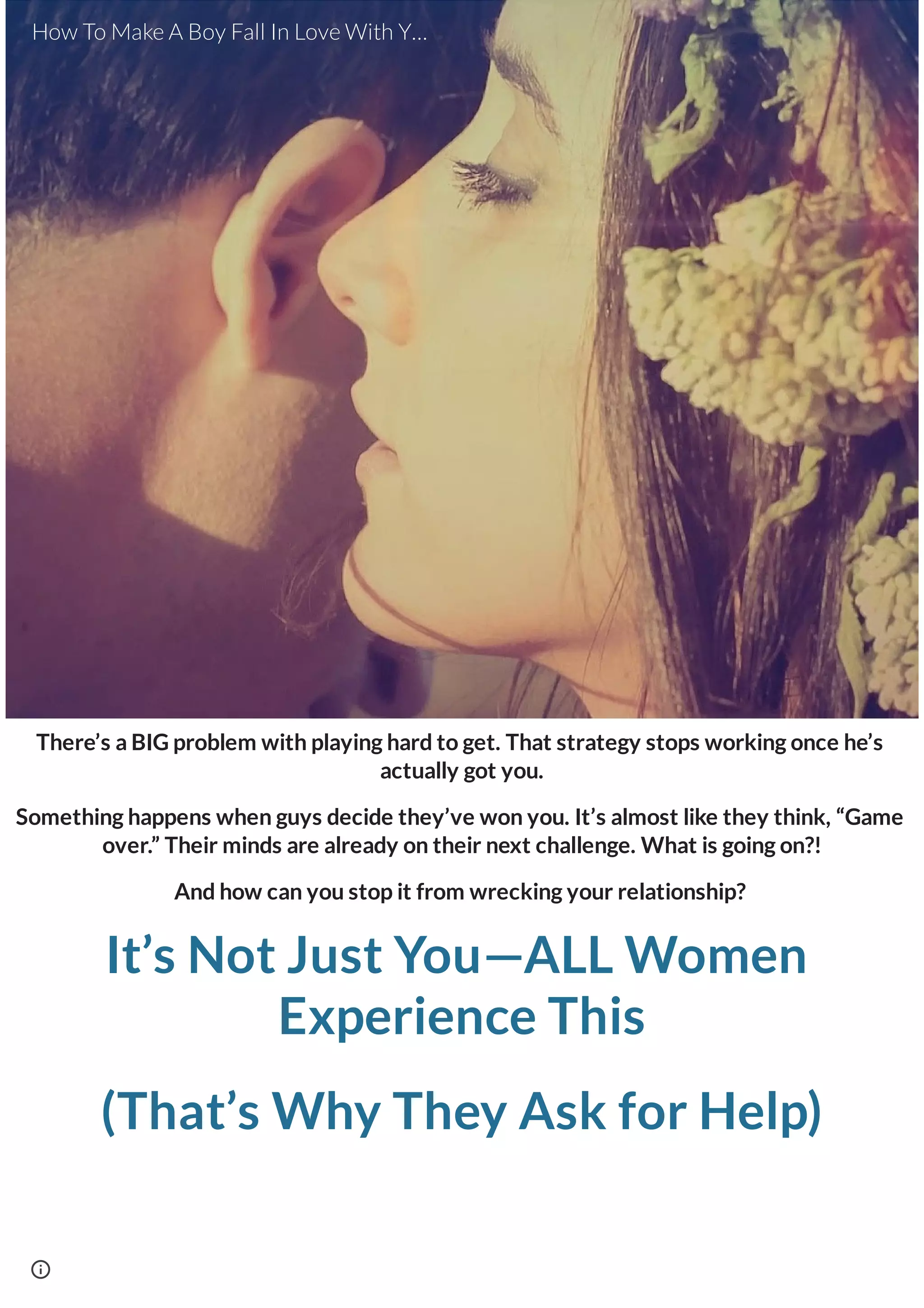 HOW TO MAKE A BOY FALL IN LOVE WITH YOU! | PDF