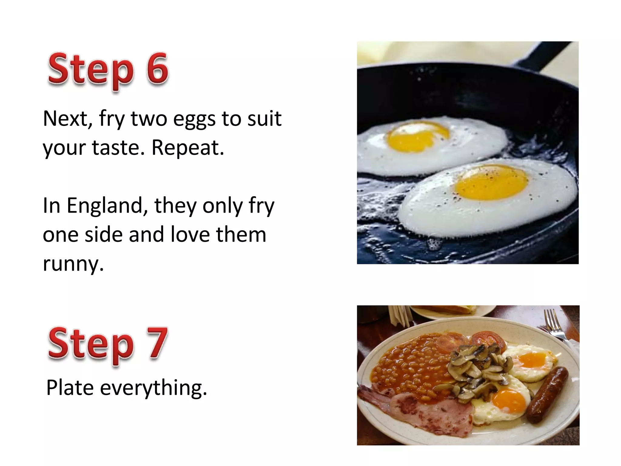 How to make a Full English Breakfast | PPT