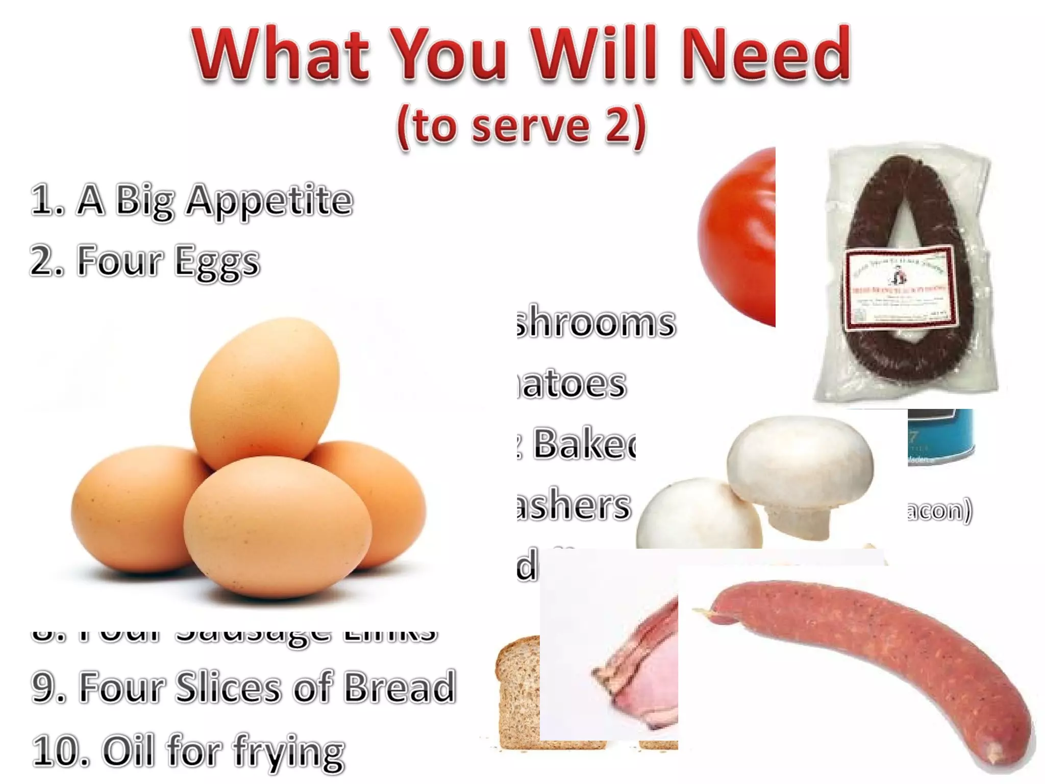 How to make a Full English Breakfast | PPT