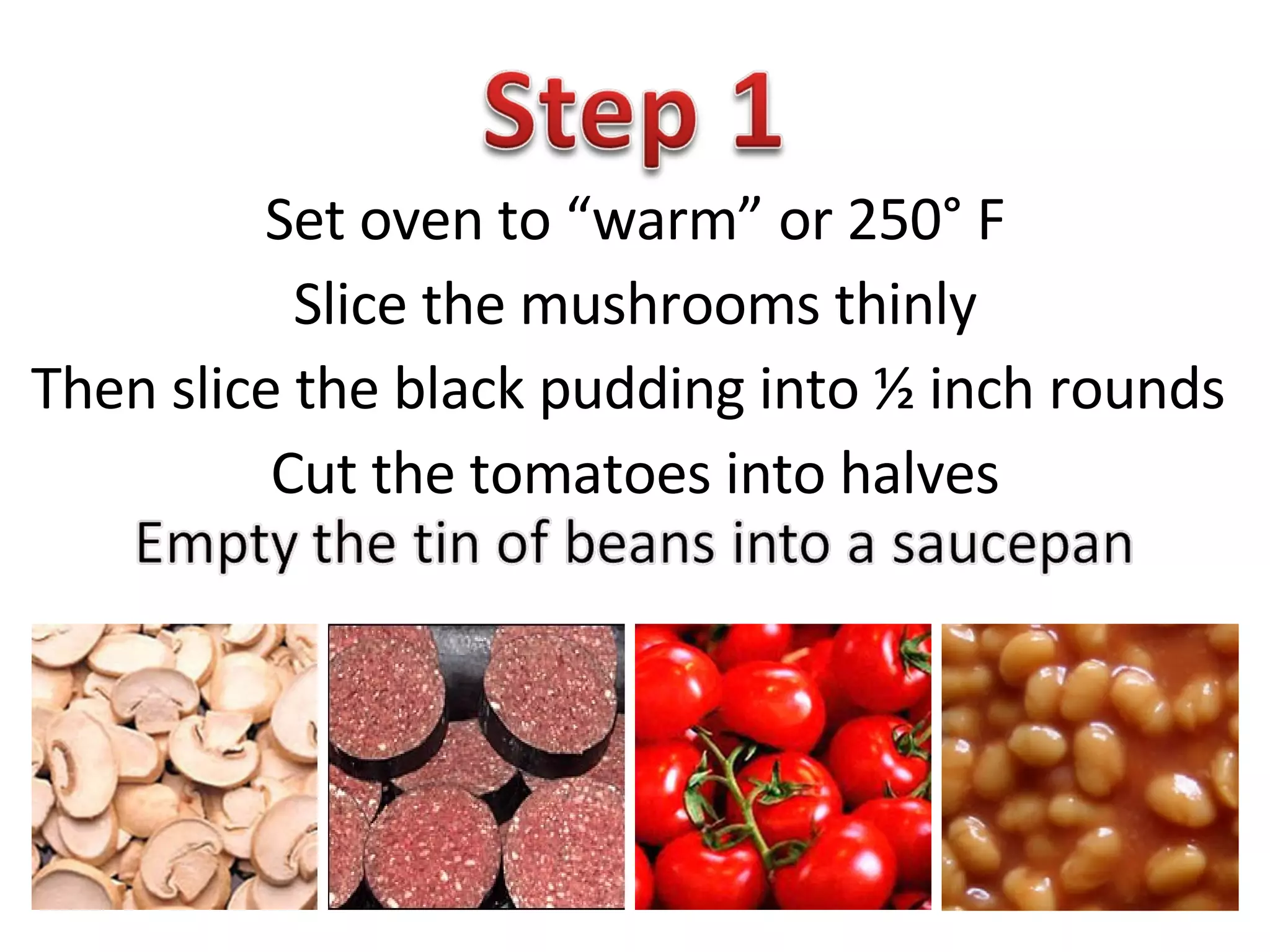 How to make a Full English Breakfast | PPT