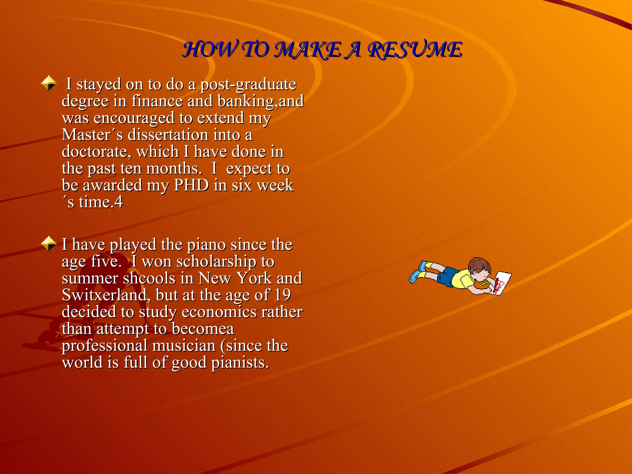 How make a resumen | PPT