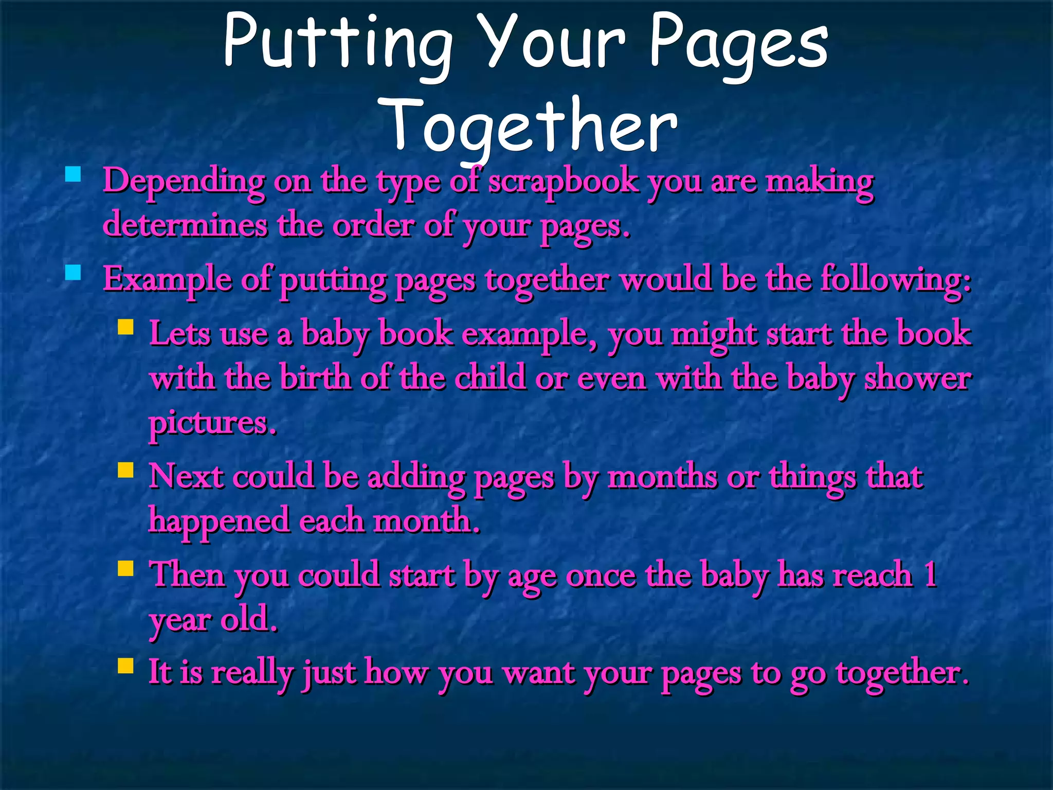 How to Make A Scrapbook | PPT