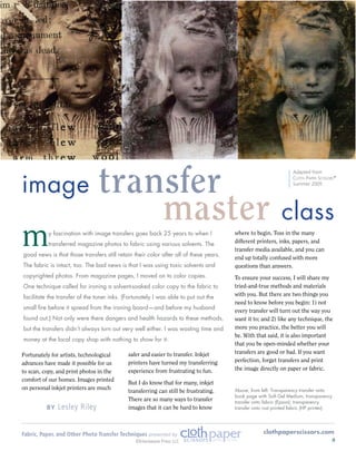 How to-make-an-image transfer | PDF