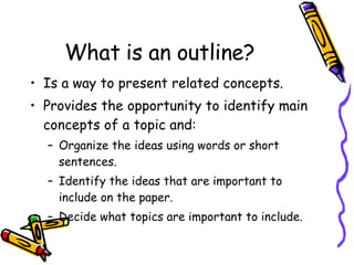How To Make An Outline | PPT