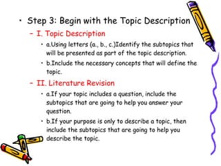 How To Make An Outline | PPT