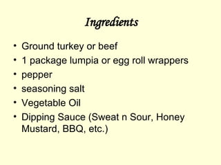 How To Make Lumpia | PPT