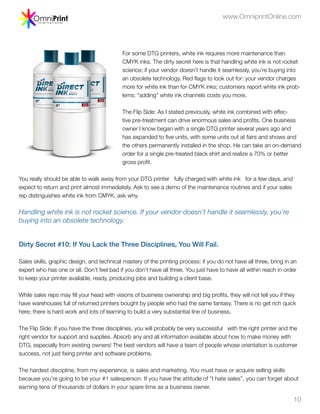 Top 10 Dirty Secrets in Direct to Garment Printing | PDF