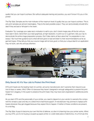 Top 10 Dirty Secrets in Direct to Garment Printing | PDF