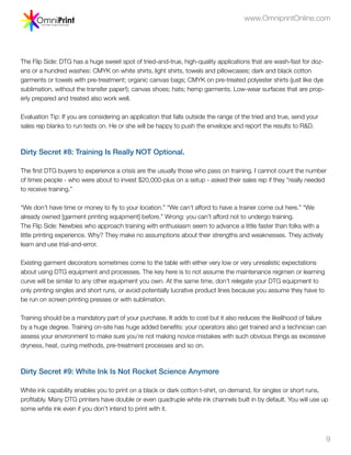 Top 10 Dirty Secrets in Direct to Garment Printing | PDF