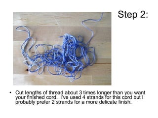 How To Make Twisted Cord | PPT