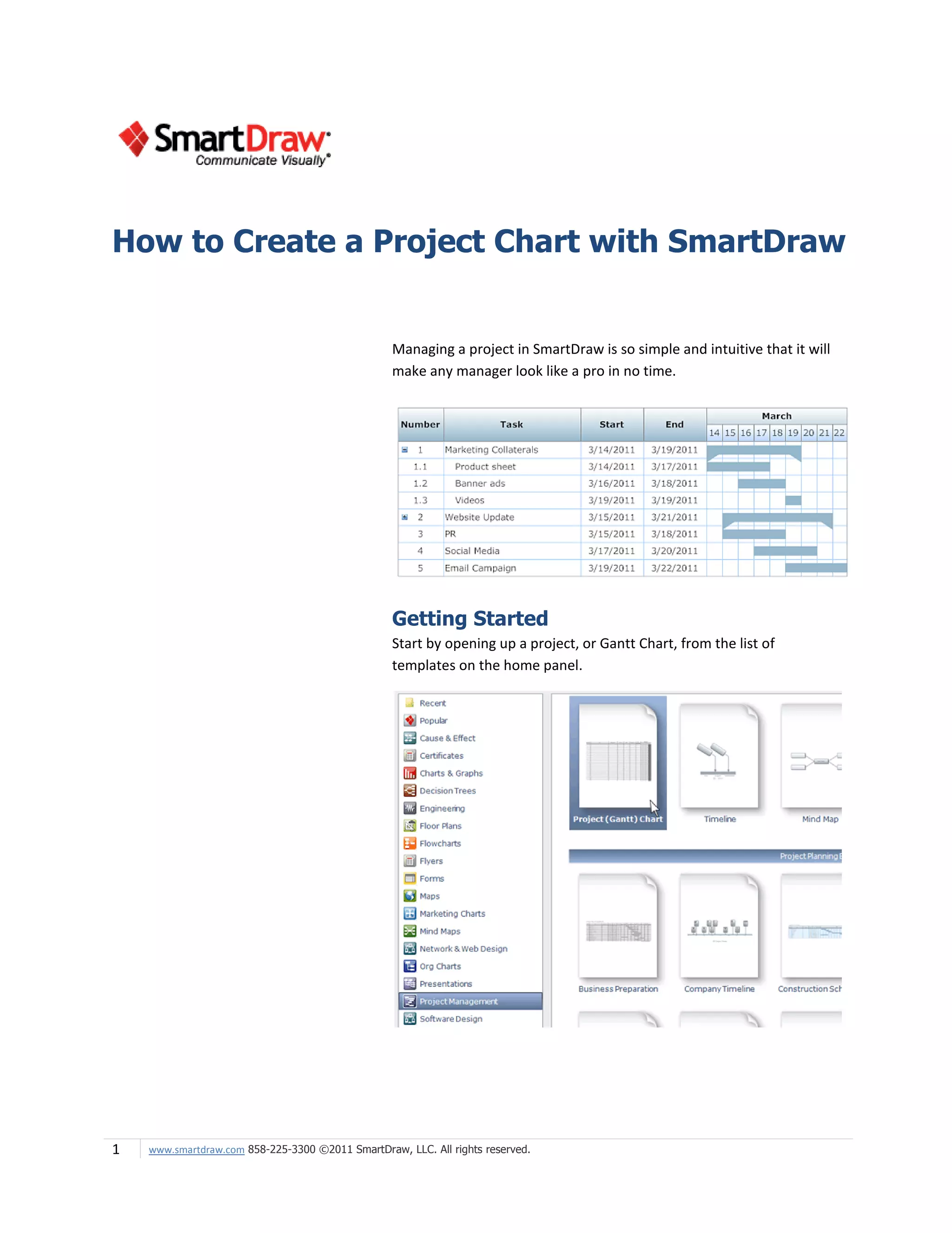 How to Manage Projects with SmartDraw | PDF