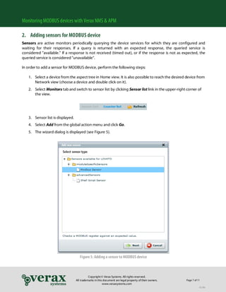 How to monitor MODBUS devices | PDF
