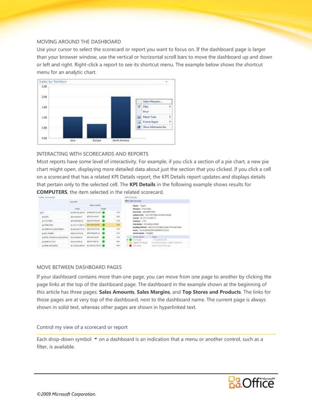 How to Navigate PerformancePoint 2010 Dashboards and Explore Data - EPC Group | DOCX | Operating ...