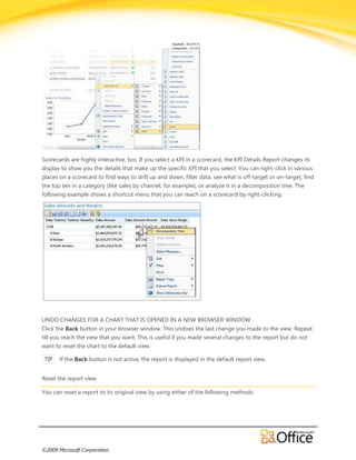 How to Navigate PerformancePoint 2010 Dashboards and Explore Data - EPC ...