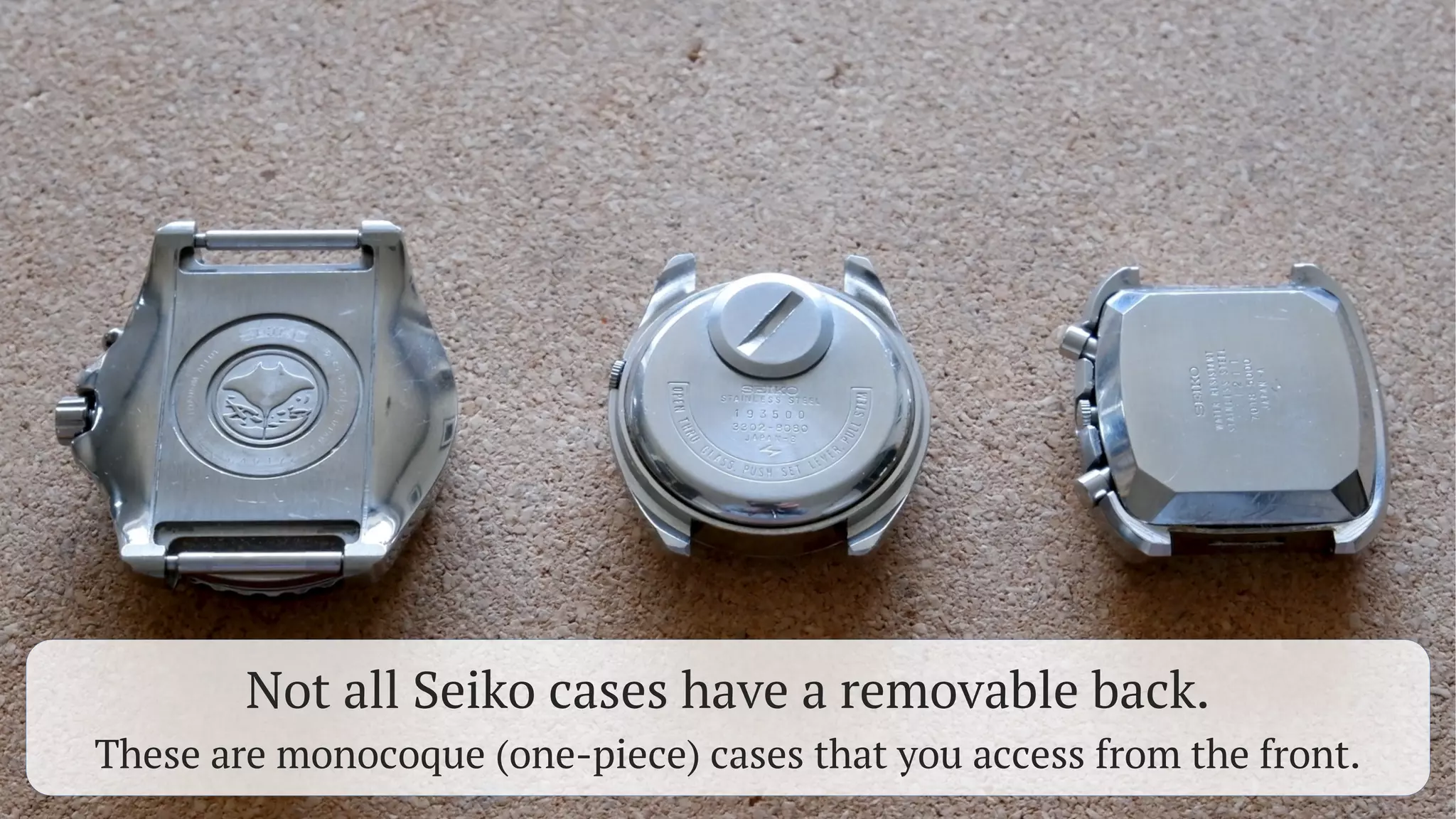 How to open a Seiko monocoque (one-piece) watch case | PDF