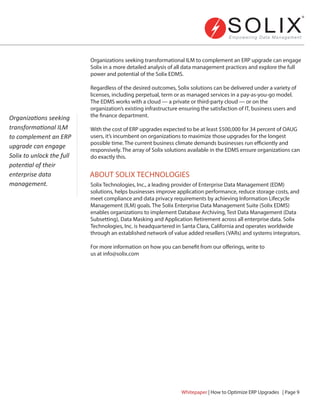 How to Optimize ERP Upgrades | PDF | Databases | Computer Software and Applications