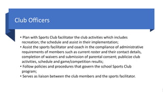 How-to-Organize-Sports-Club.ppt | Participant Sports | Fitness and Exercise
