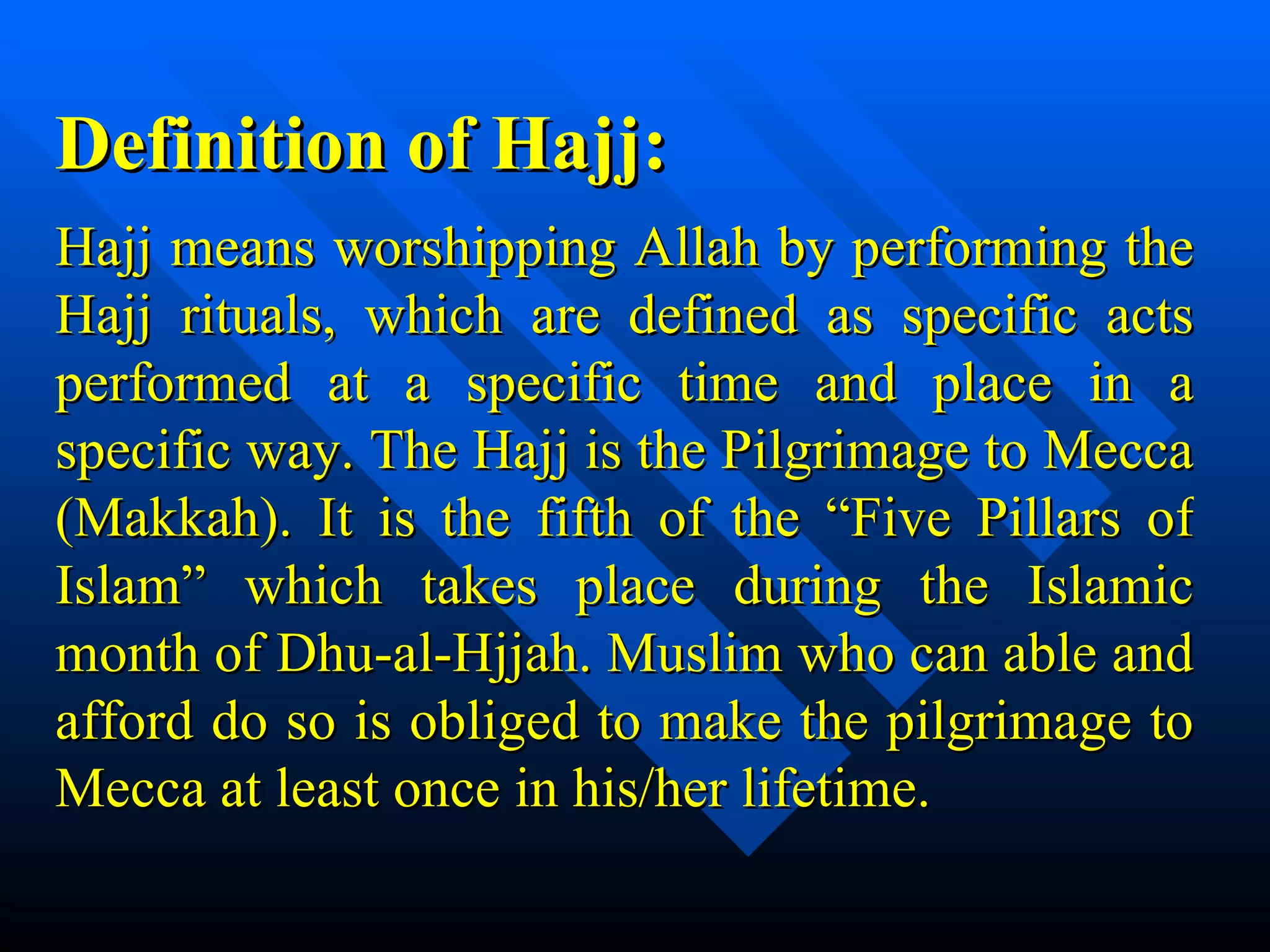 How to Perform Hajj Tips, Advice, and Description | PPT