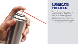 How to Pick a Tumbler Lock | PPT