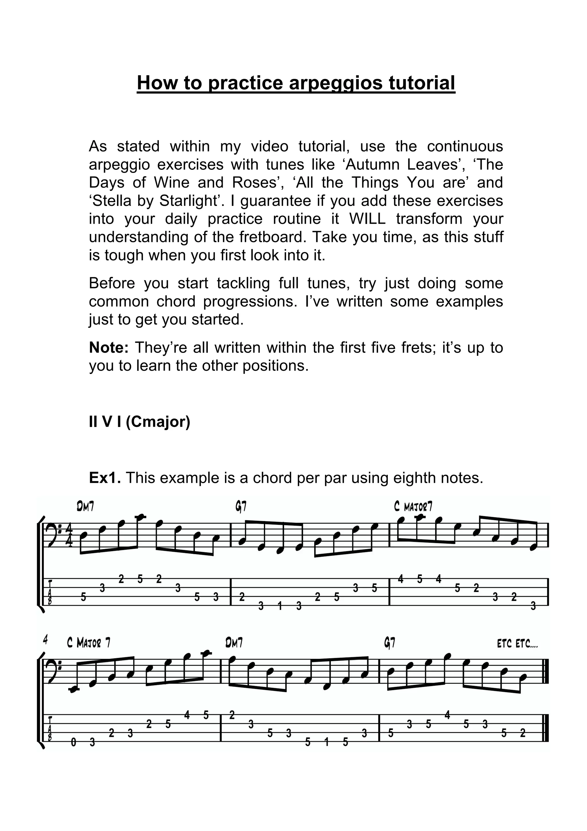 How to-practice-arpeggios-tutorial | PDF