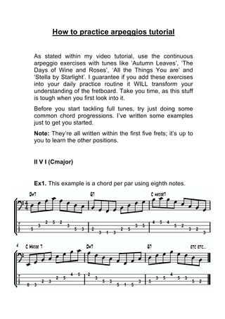 How to-practice-arpeggios-tutorial | PDF