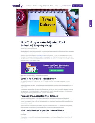 How To Prepare An Adjusted Trial Balance | PDF