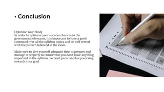 How To Prepare For Government Jobs Exams In India | PPT