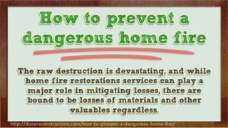 How to prevent a dangerous home fire | PPTX