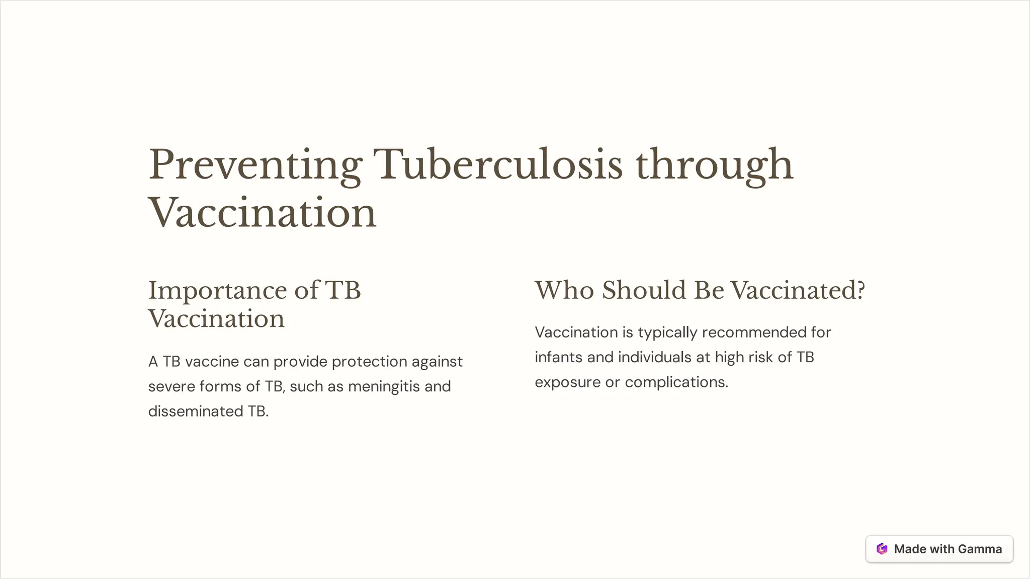 How To Prevent Tuberculosis Symptoms Treatment and Vaccination.pdf ...