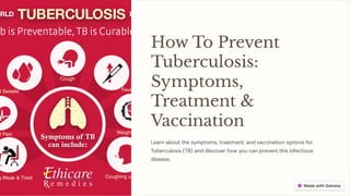 How To Prevent Tuberculosis Symptoms Treatment and Vaccination.pdf ...