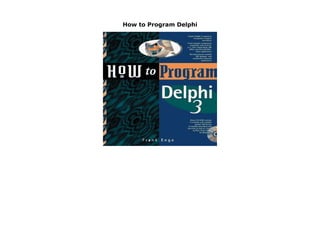 How to Program Delphi | PDF