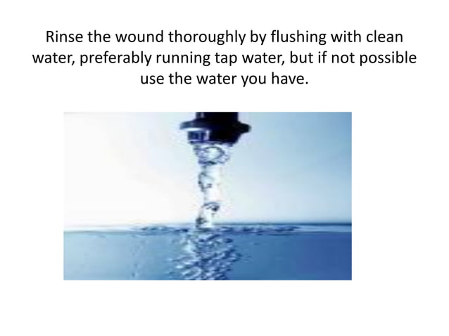 How To Properly Clean A Simple Wound | PDF