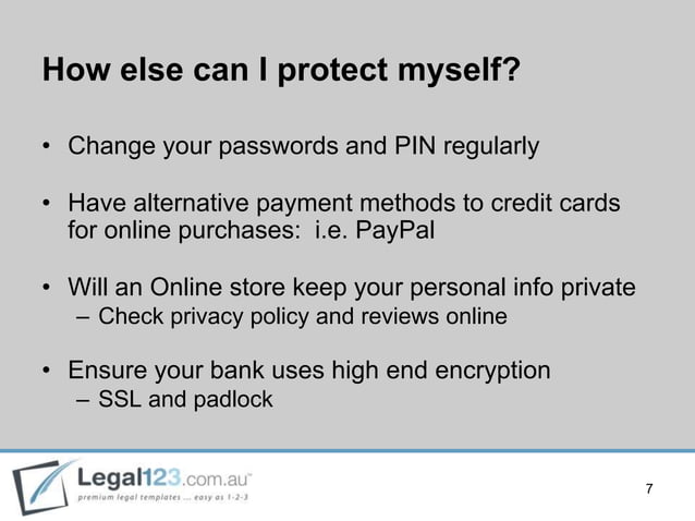 How to Protect Yourself Online | PPTX
