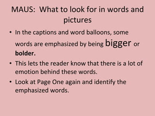 READING MAUS (with changes) | PPT