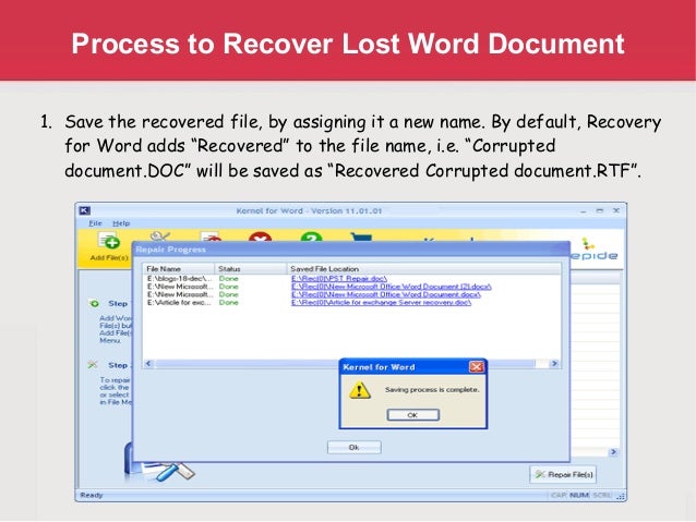 How to Recover Corrupted Word File
