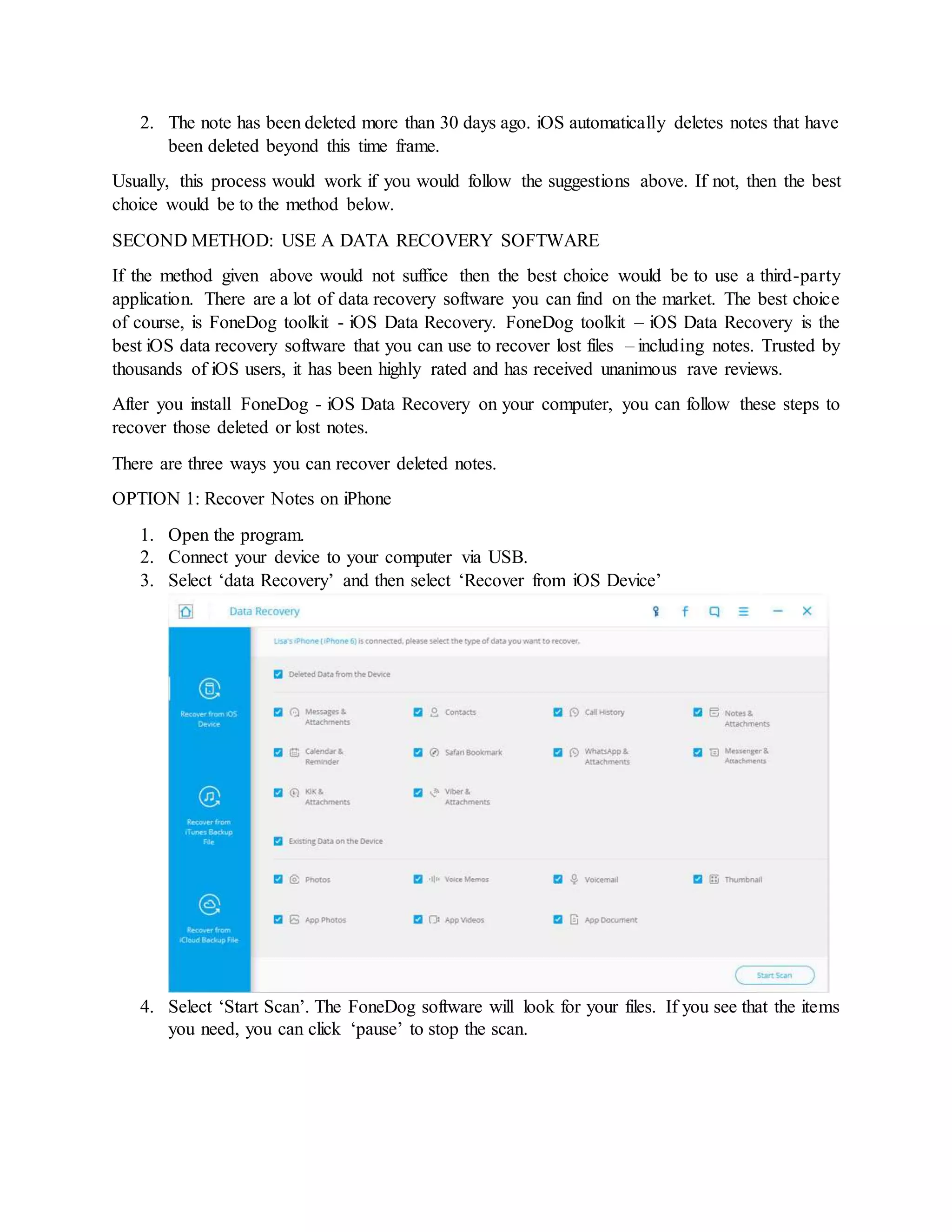 How to Recover Deleted Notes on Your iPhone | PDF