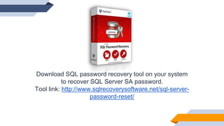 Know How to Recover SQL Server SA Password
