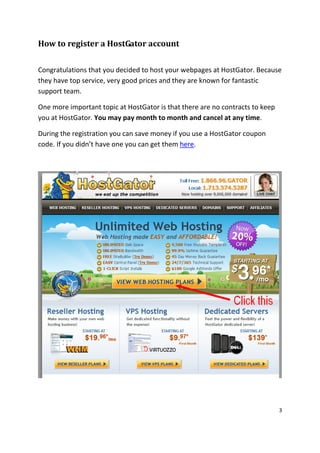 How to register a HostGator account with Namecheap Domain | PDF