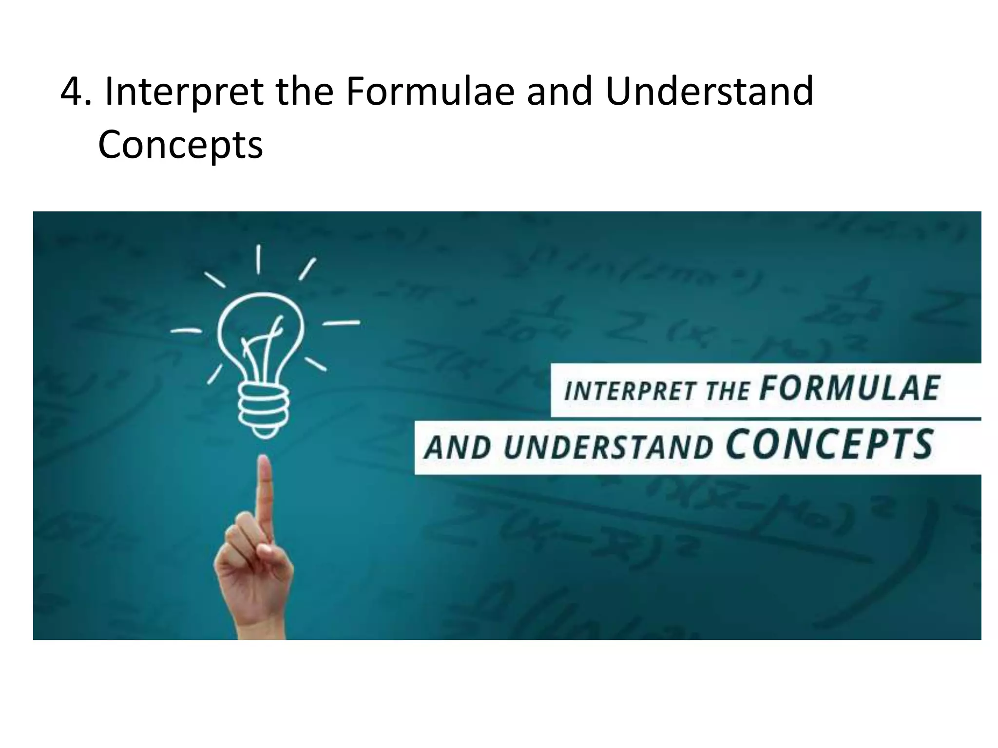 How to Remember Formulas During Examinations | PPT