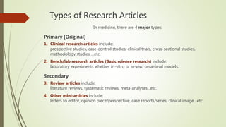 How to Read a Research Article? By Dr. Nizar Saleh Abdelfattah, 2017 | PPTX