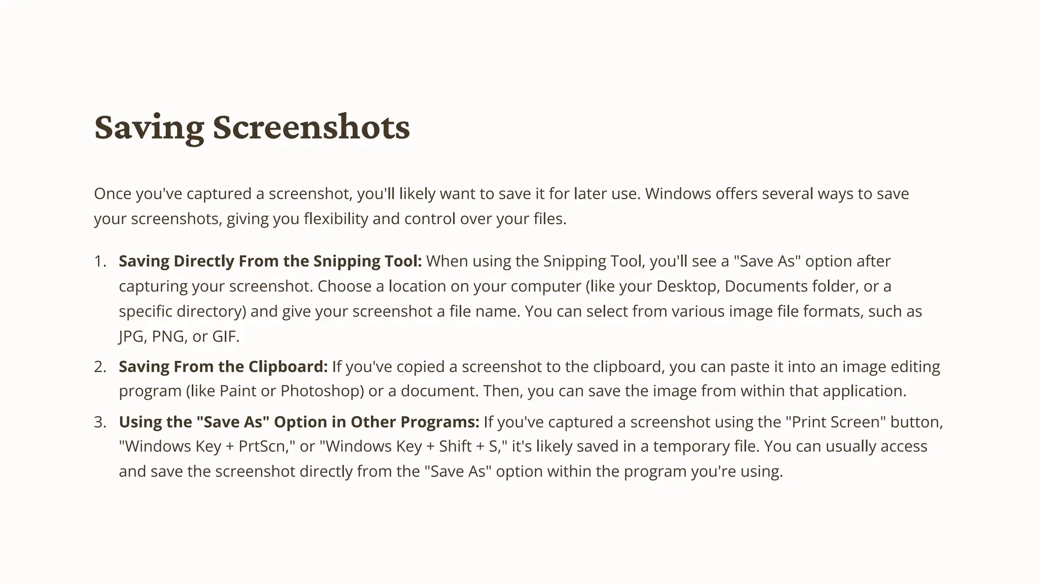 How To Screenshot On Windows - Step By Step Guide | PDF