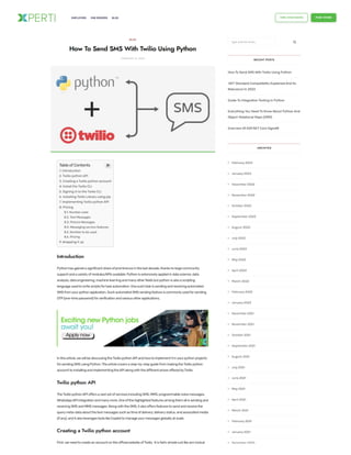 How To Send SMS With Twilio Using Python | PDF