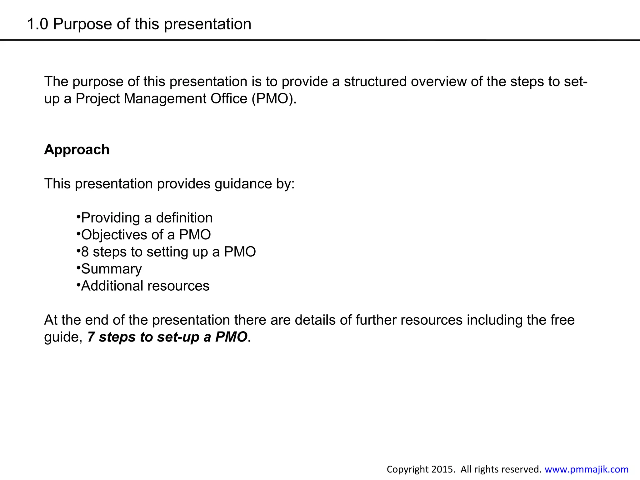 How to set up a project management office (PMO) | PPT