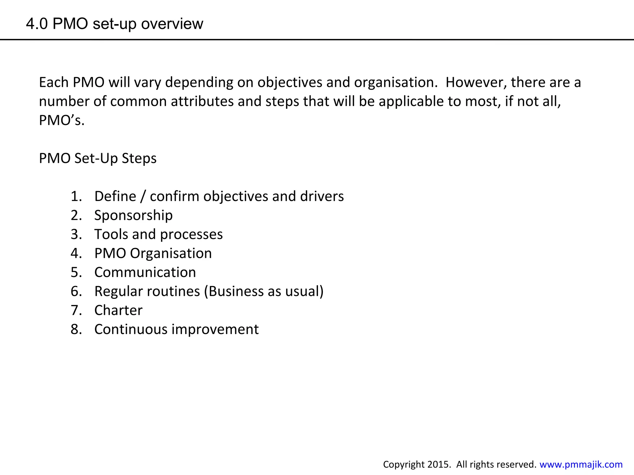 How to set up a project management office (PMO) | PPT